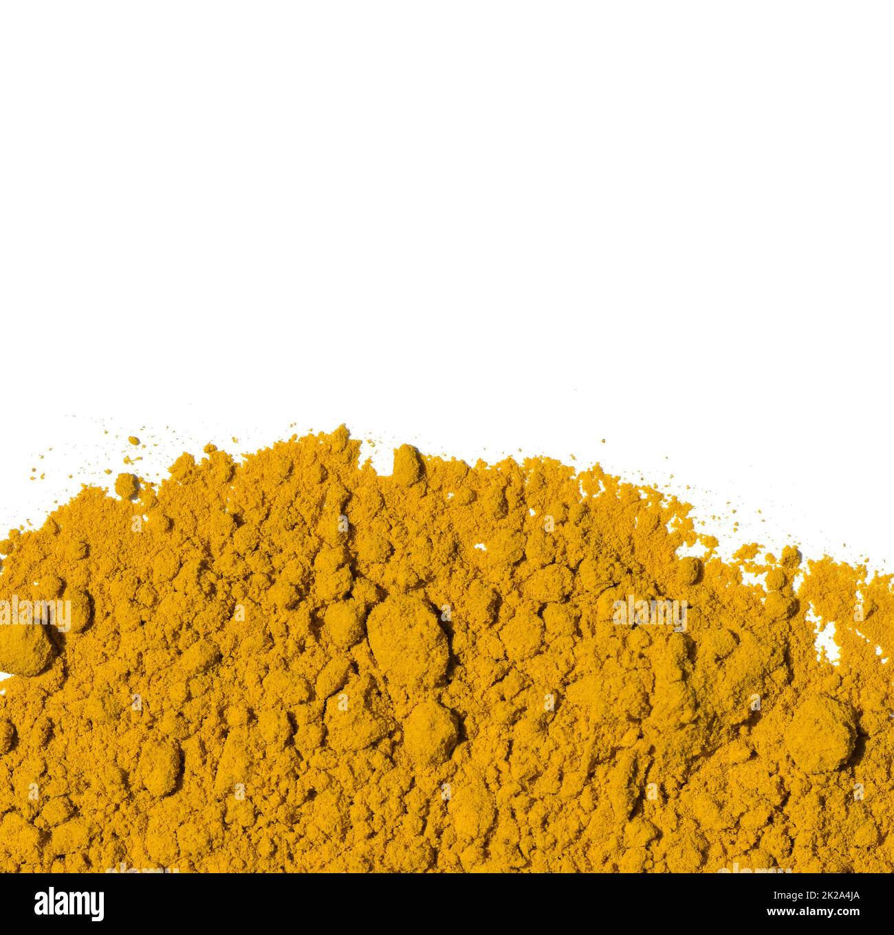 Organic Curcuma Powder, Cosmetic Chemical ingredient on white ...