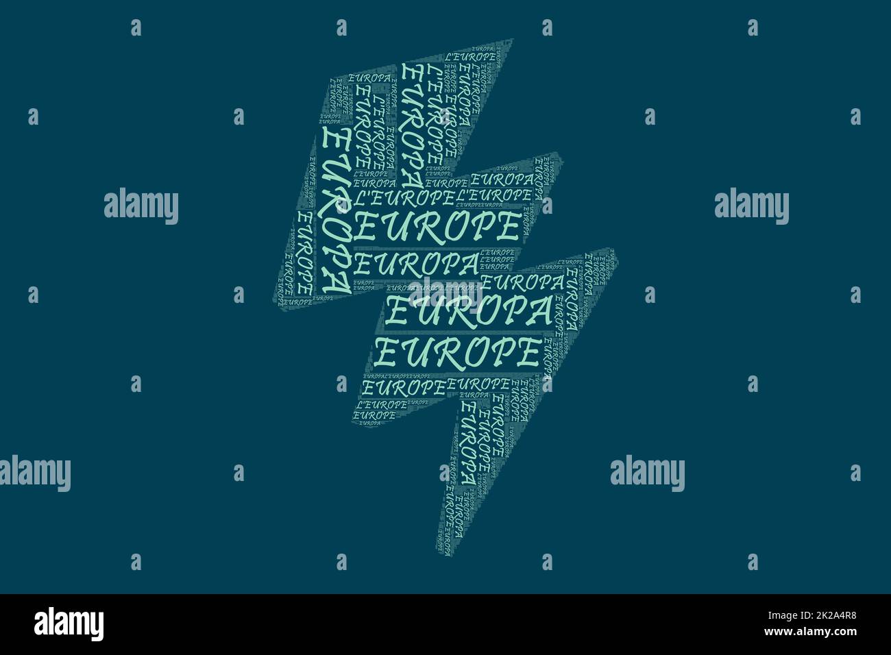 The Words 'Europa, Europe, L'Europe, ' as Word Art, Word Cloud, Tag ...