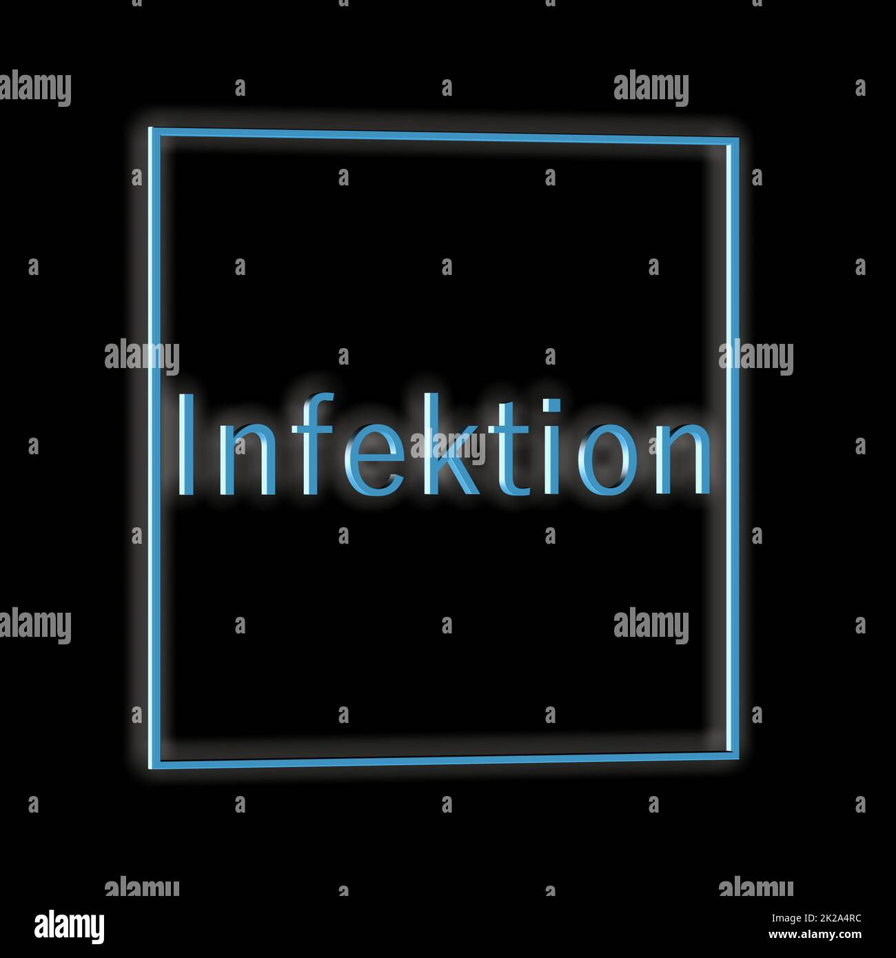 Infection - Word or text as 3D illustration, 3D rendering Stock Photo ...