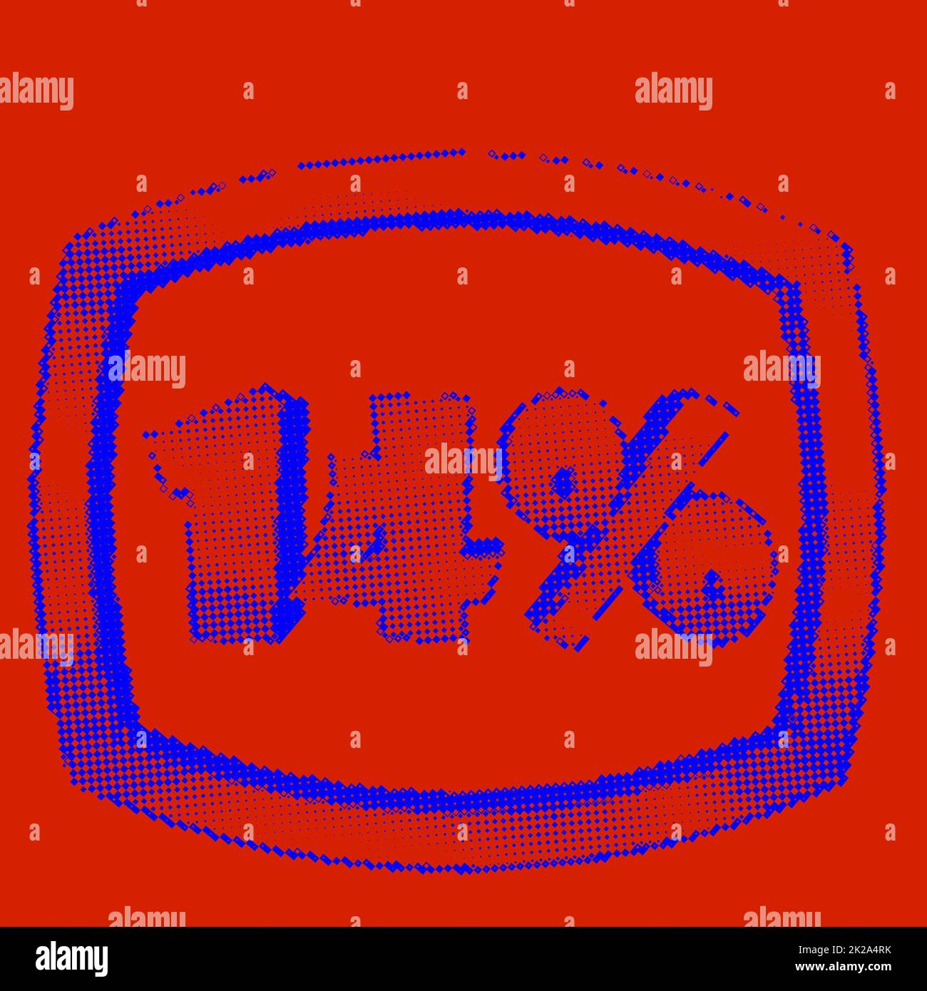 14%, 14 percent as a 3D illustration, 3D rendering Stock Photo - Alamy
