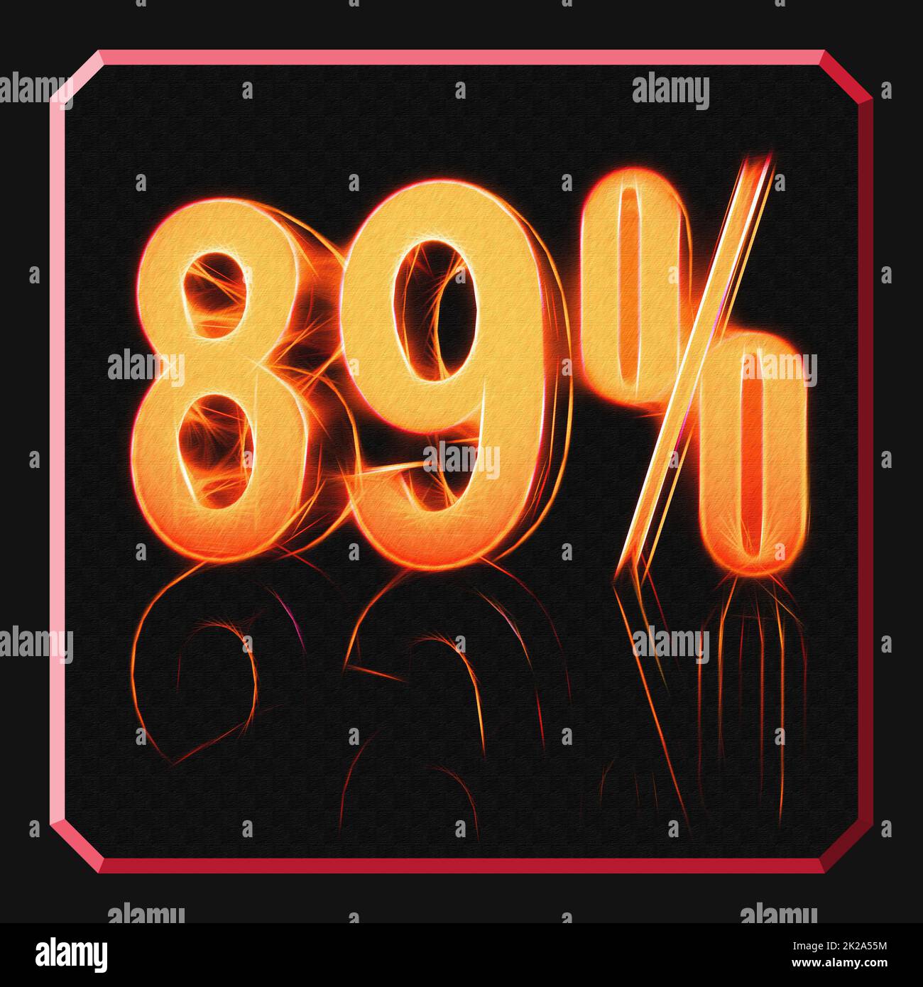 3d number 89 hi-res stock photography and images - Alamy