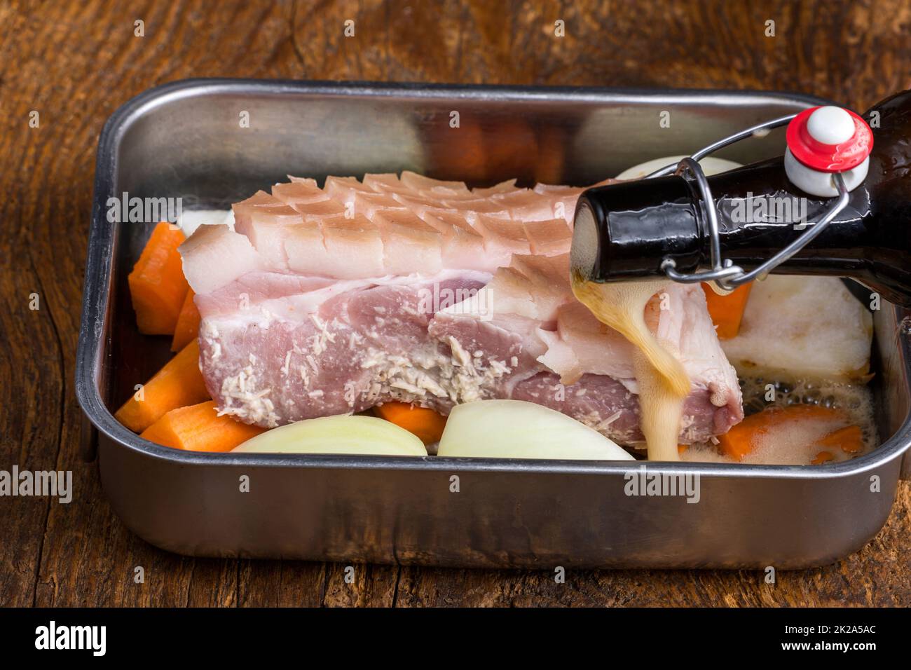 cut raw pork shoulder Stock Photo - Alamy