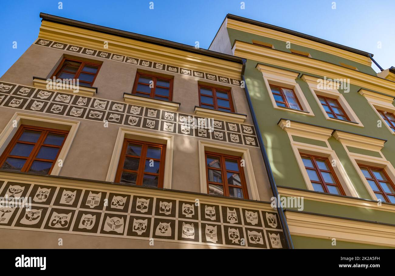 Cat House Facade Stock Photo - Alamy