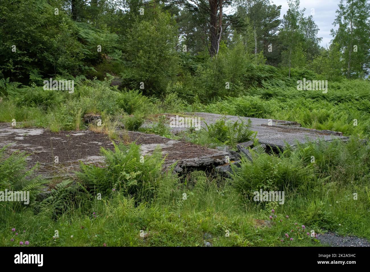 Nedre Frei, Norway - July 03, 2022: Kvalvik Fort was built by the ...