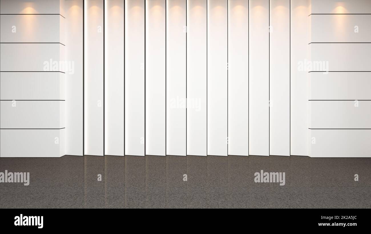 Modern White Wooden Panel Wall Decor Design 3d Rendering Stock Photo modern-white-wooden-panel-wall-decor-design-3d-rendering-stock-photo
