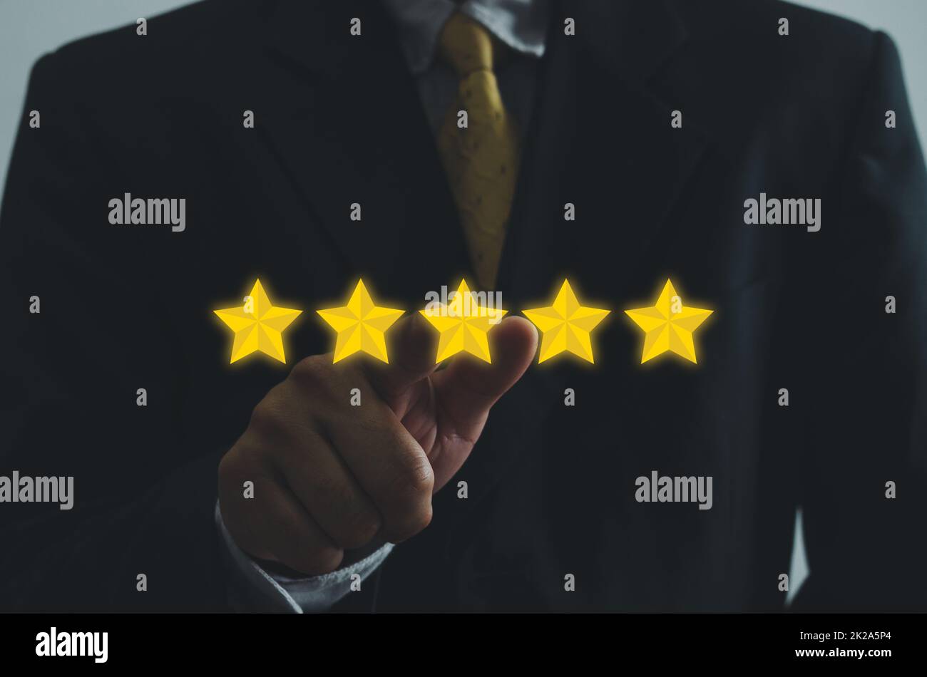 Customer concept excellent service for satisfaction five star rating ...