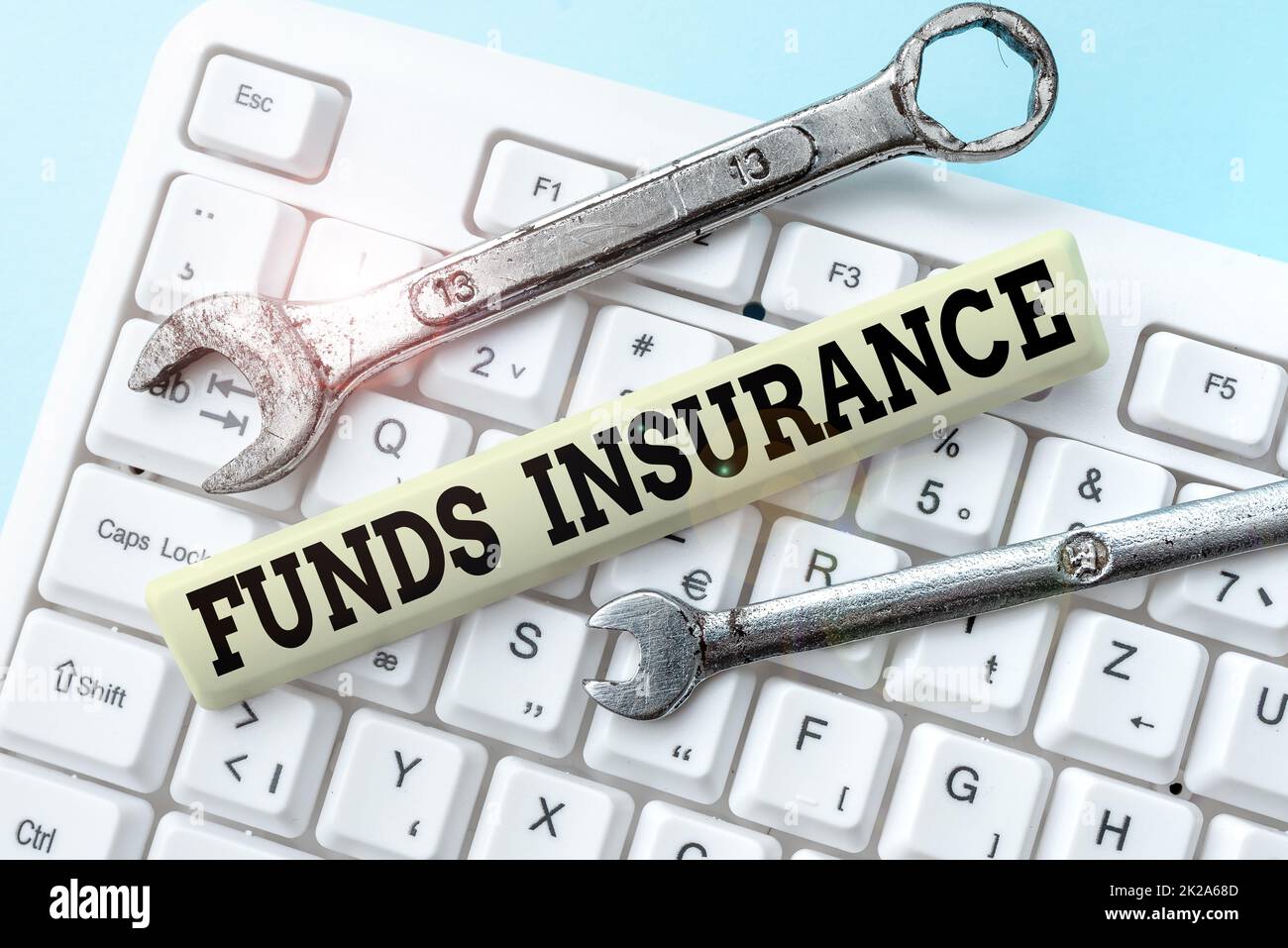 Hand writing sign Funds Insurance. Conceptual photo Form of collective ...