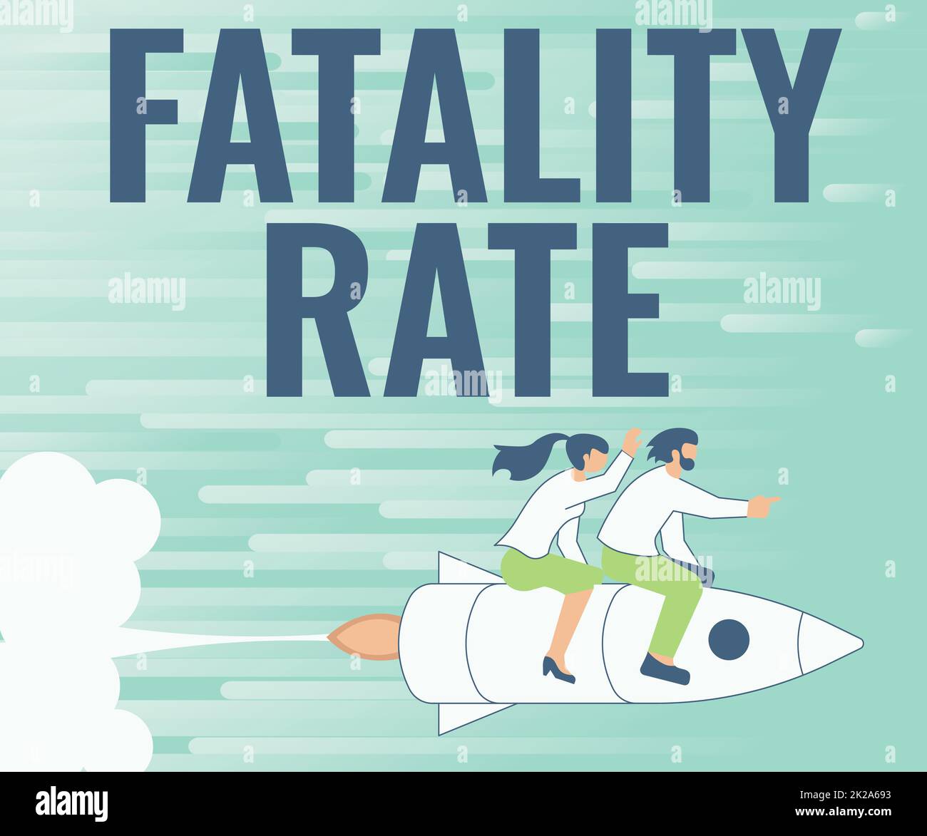 Handwriting text Fatality Rate. Business concept calculated number of ...