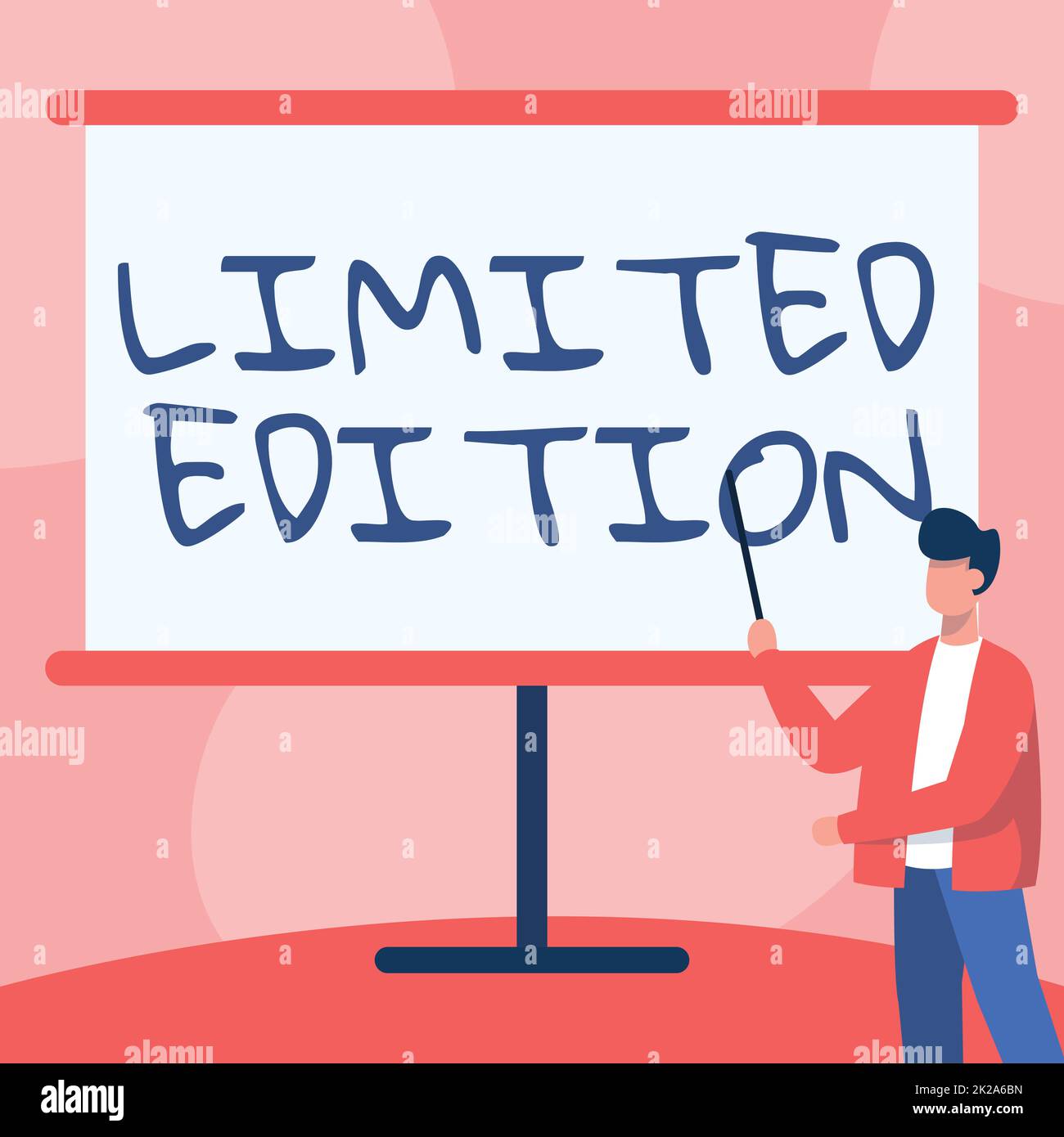 Handwriting text Limited Edition. Business showcase issuing products to ...