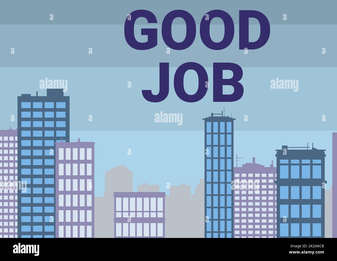 Conceptual caption Good Job. Word Written on encourage someone for his ...