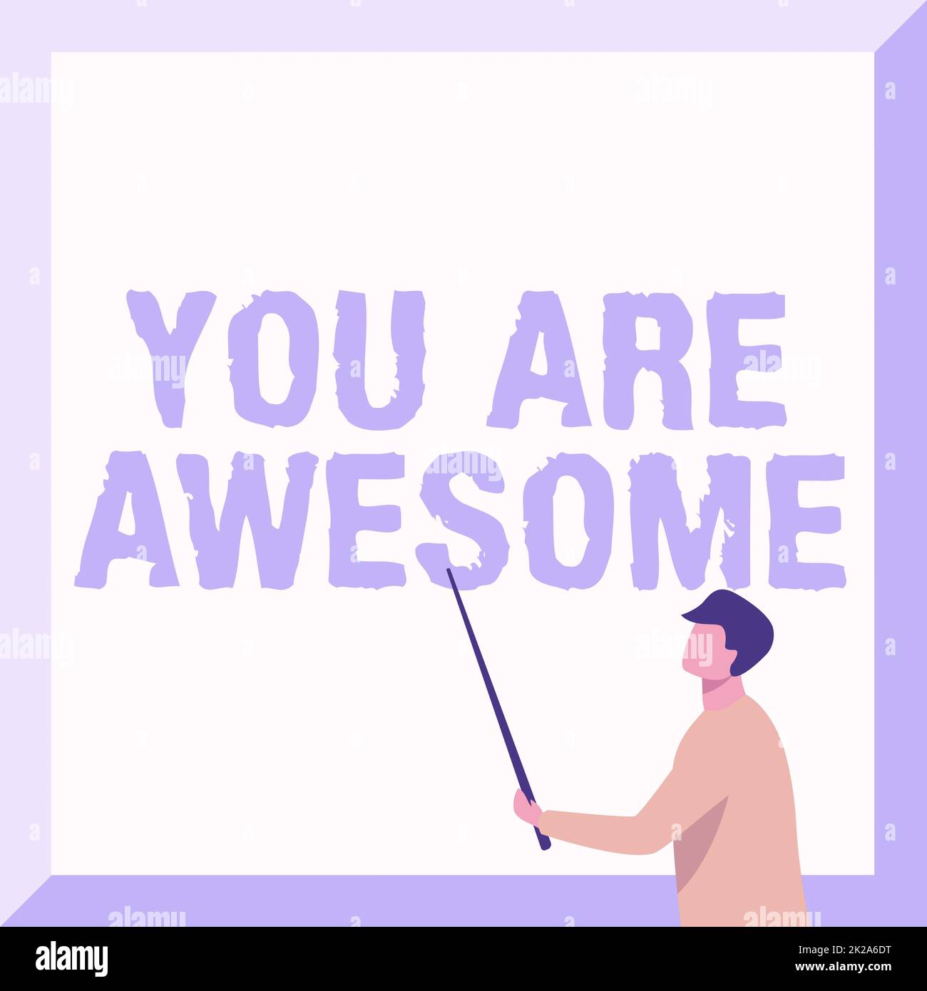 Inspiration showing sign You Are Awesome. Word for Motivation ...