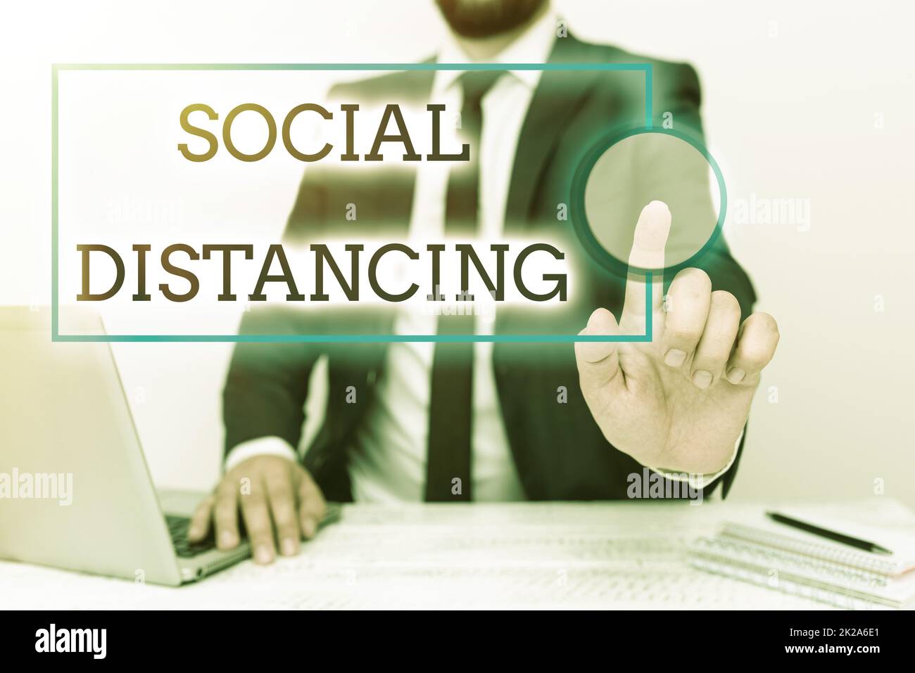 Inspiration showing sign Social Distancing. Word for degree of ...