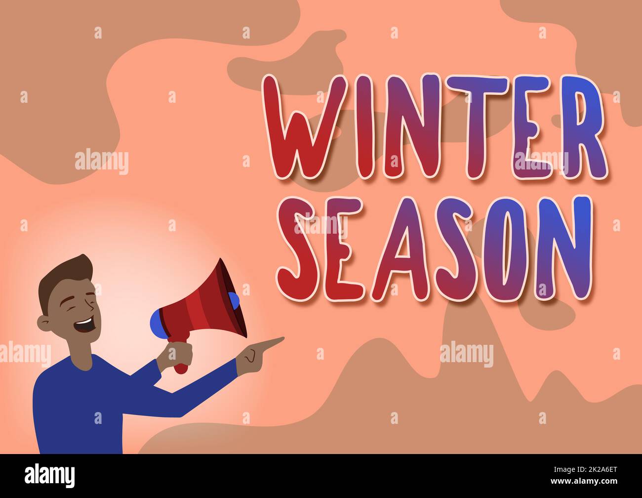 Hand writing sign Winter Season. Business showcase coldest season of ...