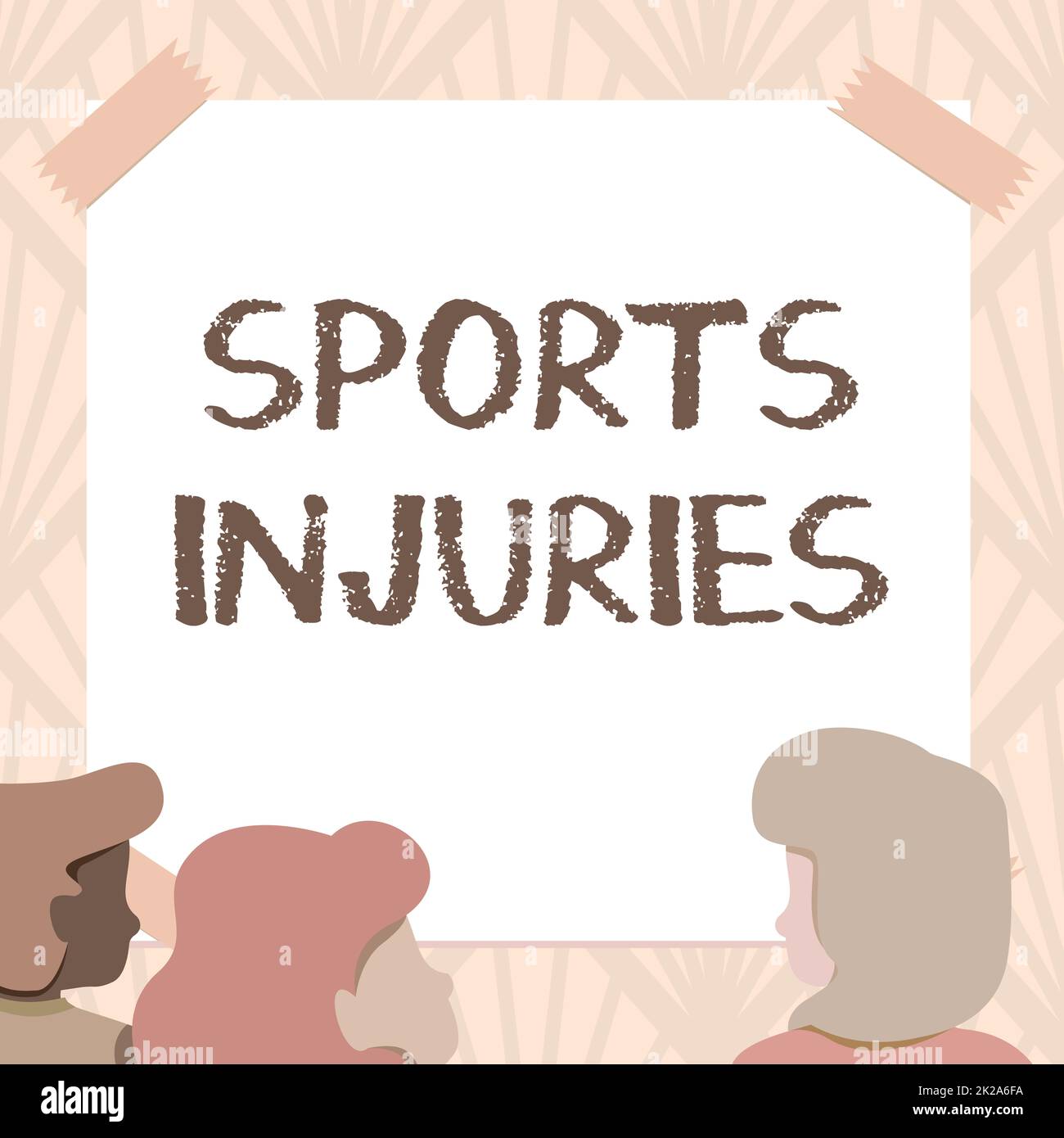Text showing inspiration Sports Injuries. Business showcase kinds of ...