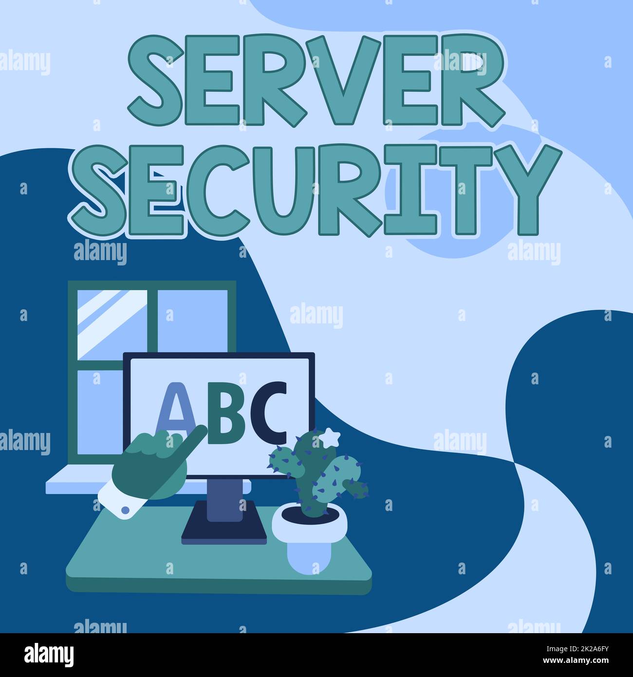 Hand Writing Sign Server Security Business Overview Web Server That