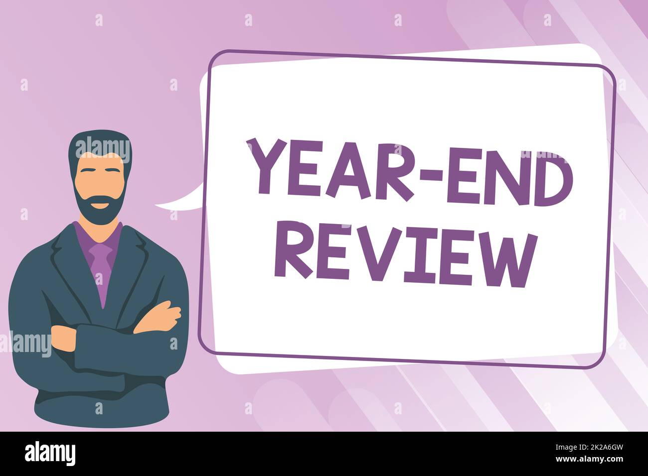 Hand writing sign Year end Review. Business concept Year end Review Man ...