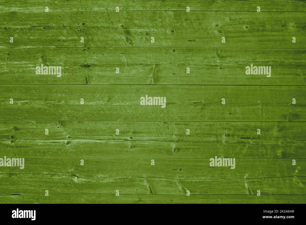 Wooden wall with green planks Stock Photo - Alamy