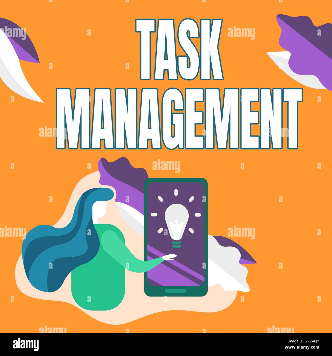 Writing displaying text Task Management. Business overview the process ...