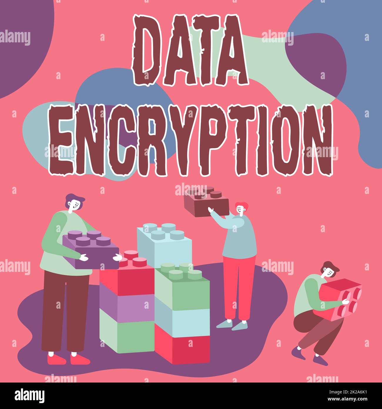 Text Caption Presenting Data Encryption Word Written On Symmetrickey Algorithm For The