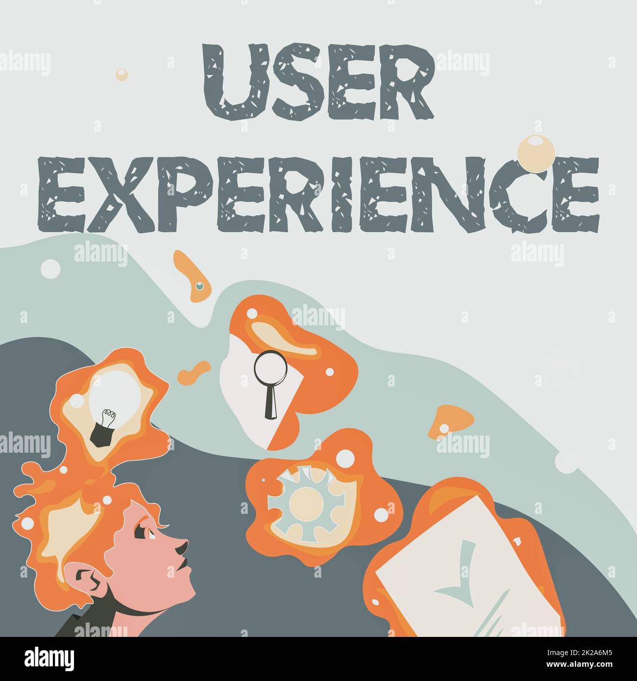 Conceptual caption User Experience. Conceptual photo using website especially in terms how ...