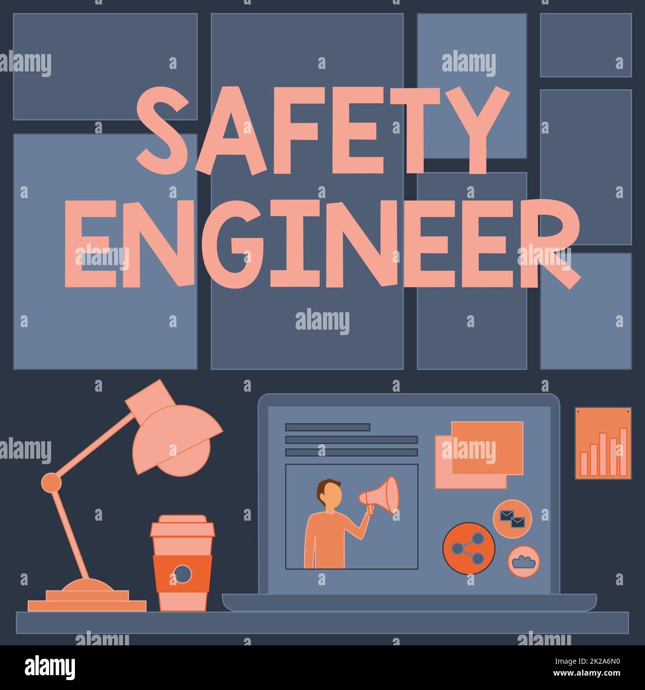 Text showing inspiration Safety Engineer. Word for person who inspects ...