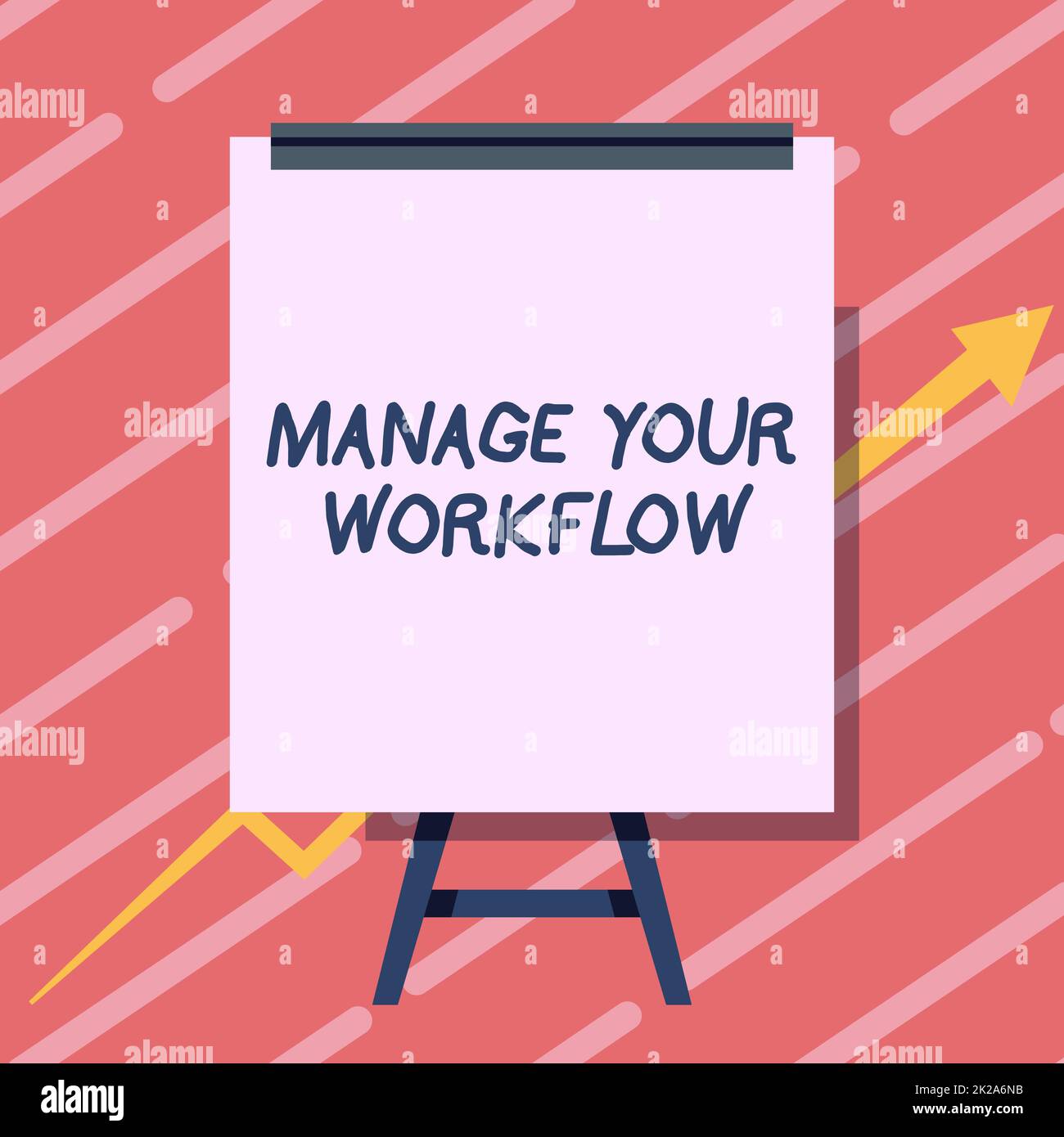 Hand writing sign Manage Your Workflow. Word Written on Series of activities necessary to ...