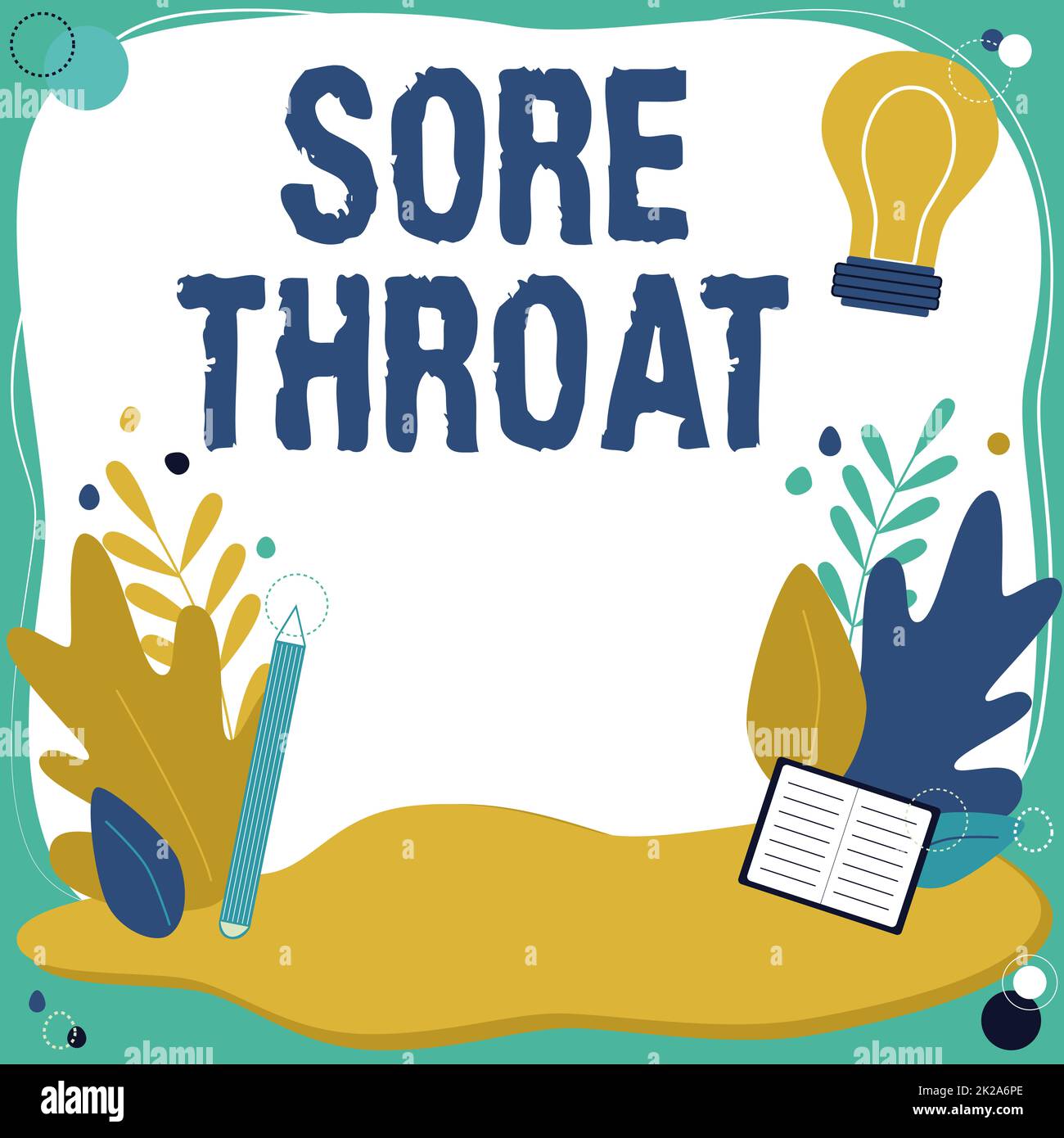 Handwriting text Sore Throat. Conceptual photo Inflammation ot the ...