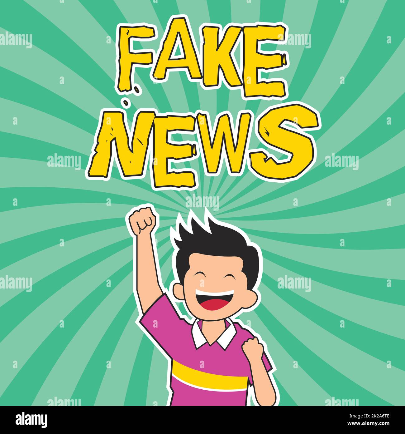 Handwriting text Fake News. Business idea False Unsubstantiated ...