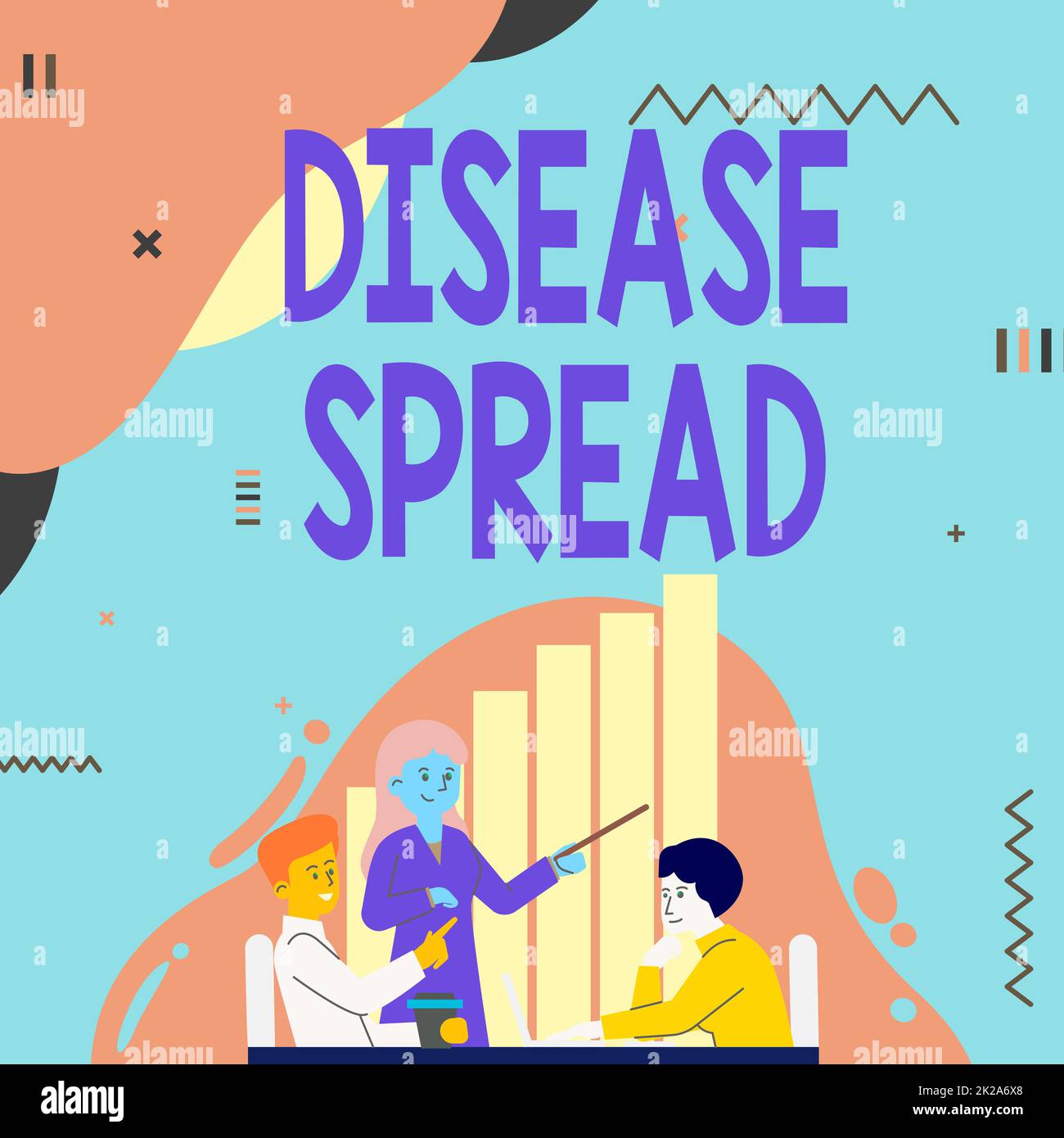 Hand writing sign Disease Spread. Conceptual photo Direct transfer of a ...