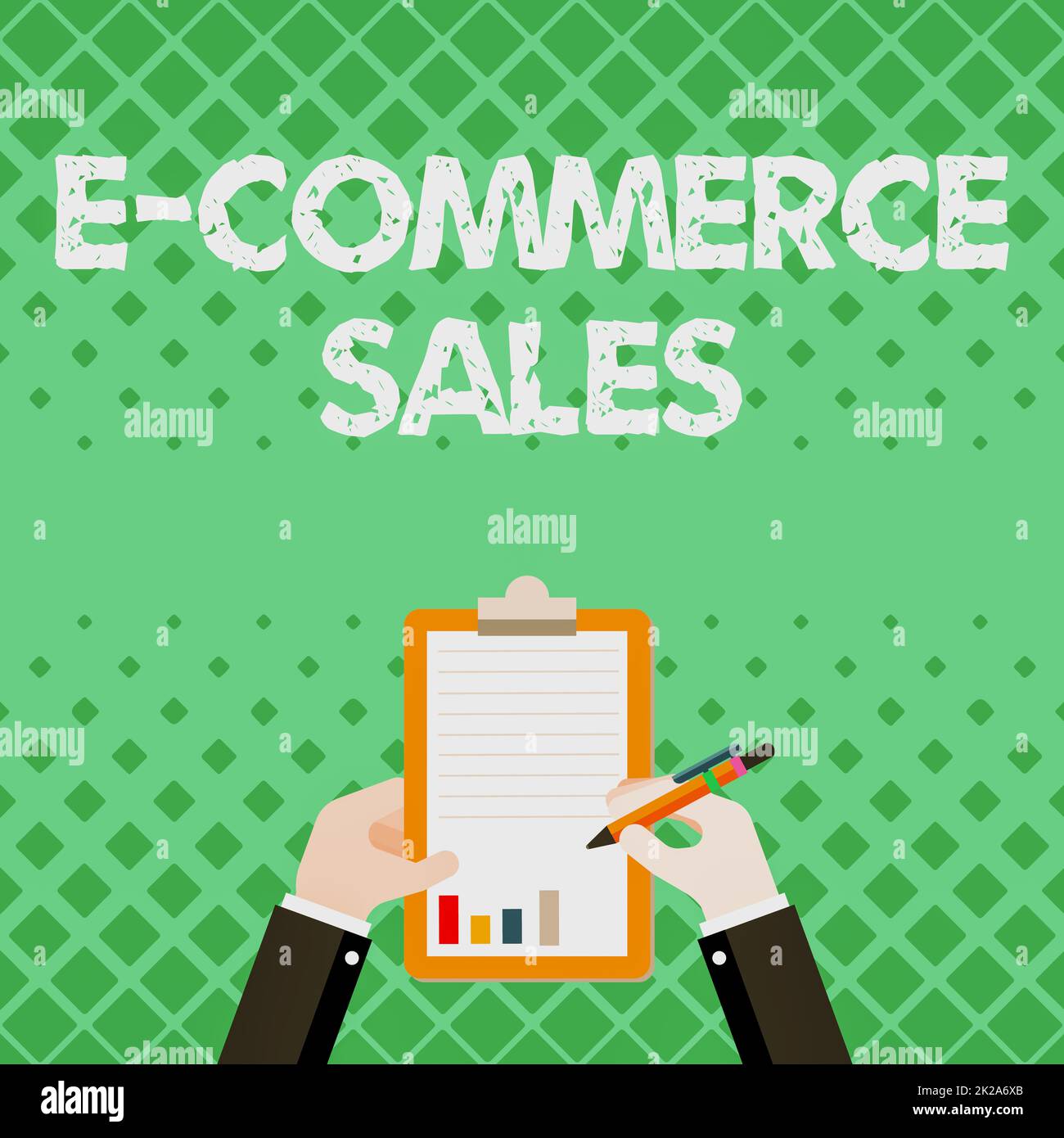 Hand writing sign E Commerce Sales. Word Written on activity of buying ...
