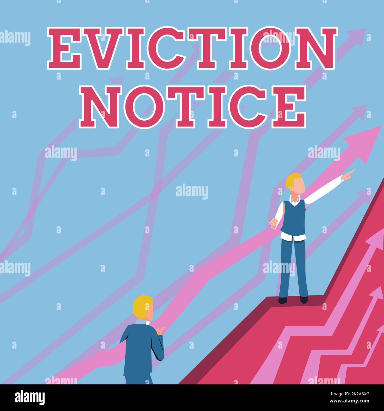 Conceptual display Eviction Notice. Word Written on an advance notice ...