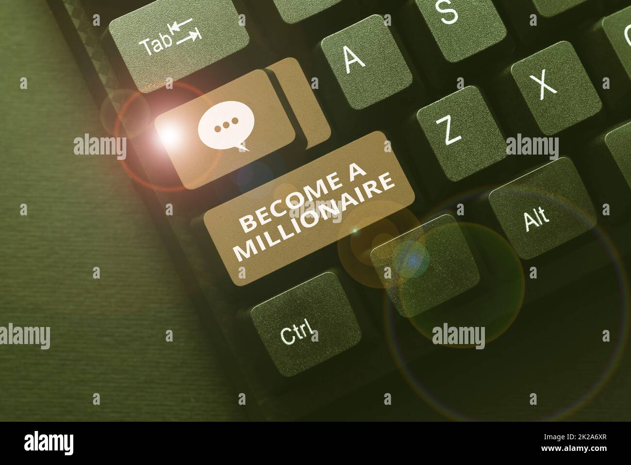 Conceptual display Become A Millionaire. Business showcase Aspiring to ...