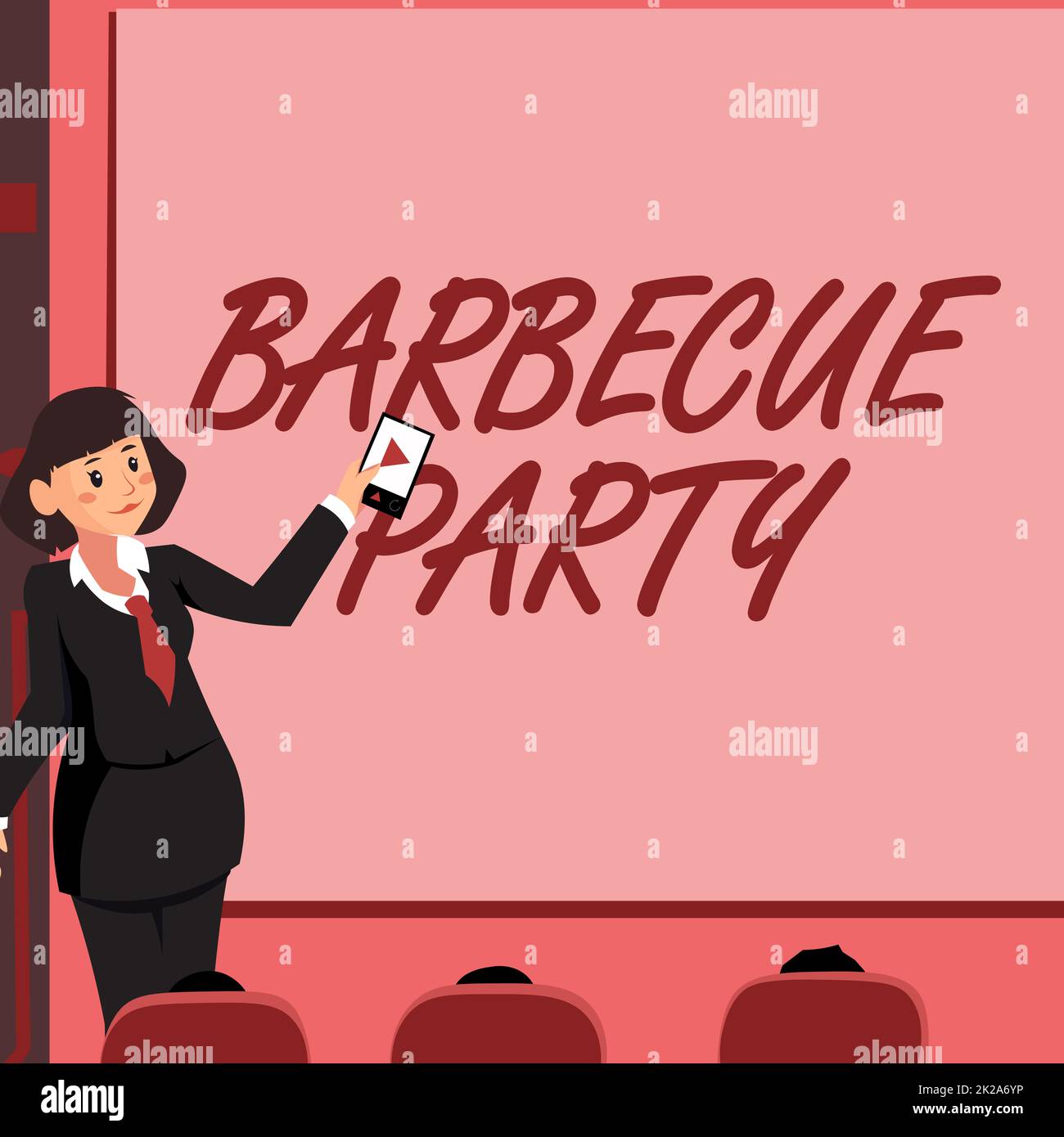 Sign Displaying Barbecue Party Business Approach Outdoor Party Where Food Is Cooked On A Grill