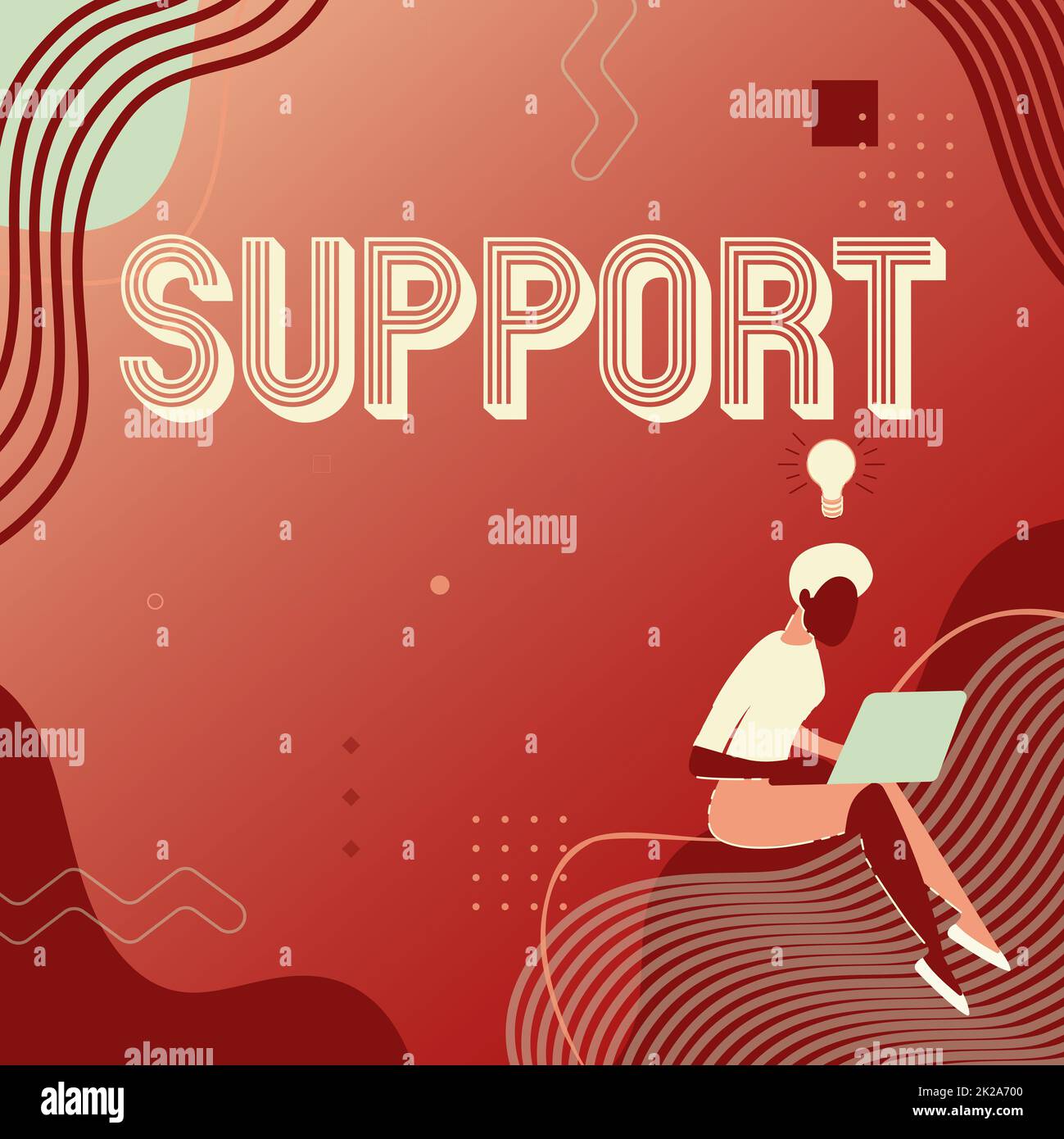 Sign displaying Support. Business idea Give assistance help service ...