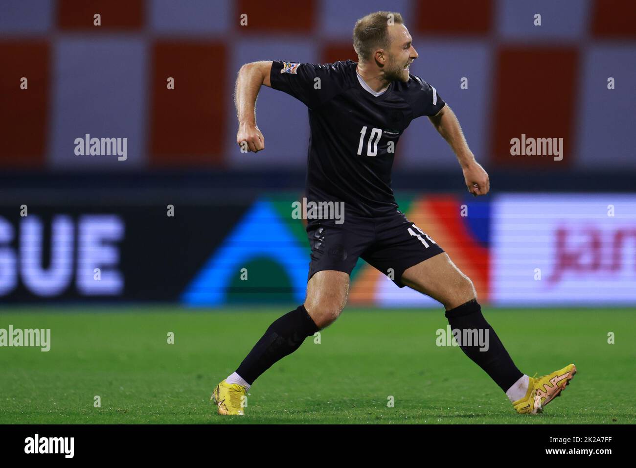 Christian eriksen denmark celebrating hi-res stock photography and ...