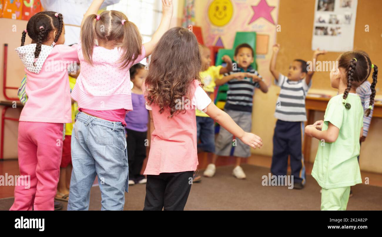 Children dancing classroom hi-res stock photography and images - Alamy