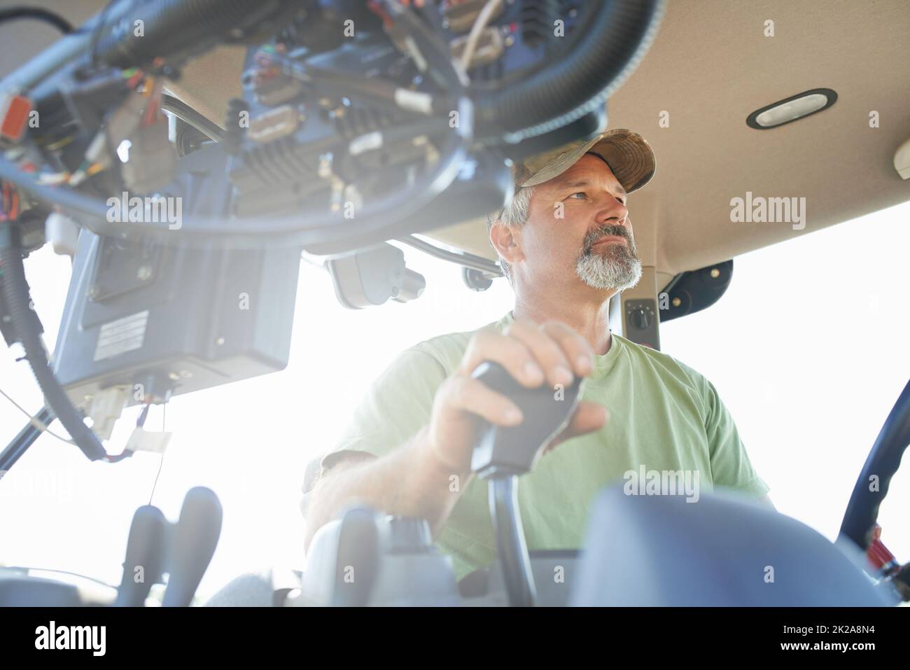 Inside tractor cab hi-res stock photography and images - Alamy