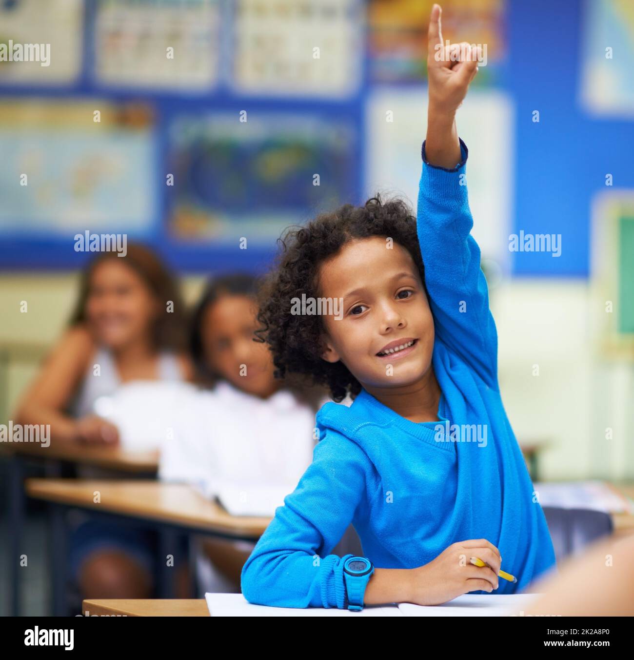 Raising hand pick me hi-res stock photography and images - Alamy
