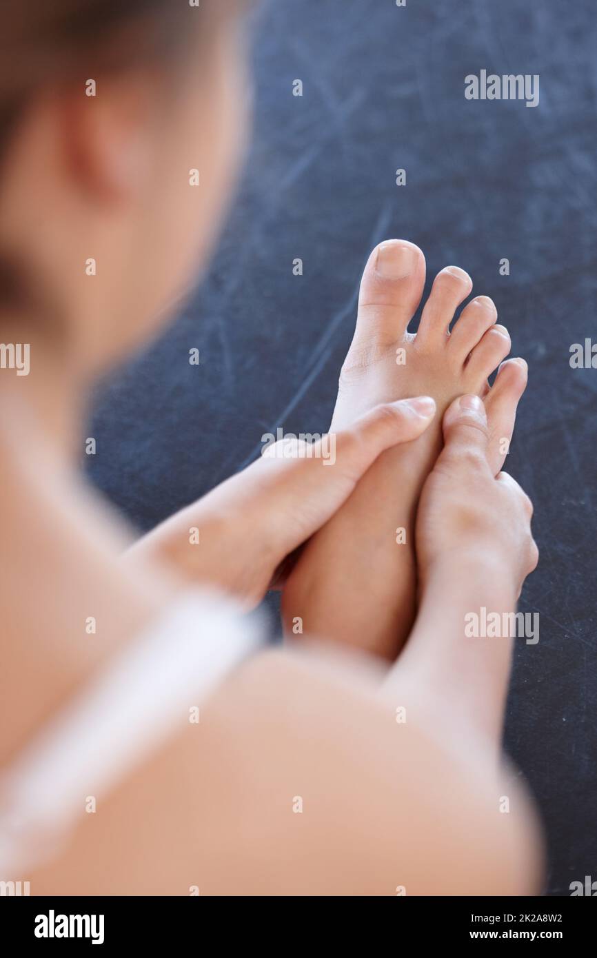 Stretching massaging hi-res stock photography and images - Alamy