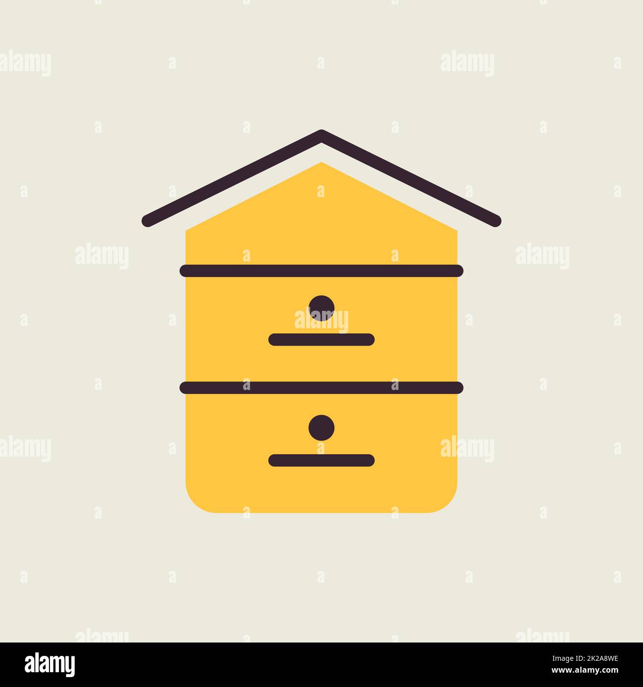 Icon beehive hi-res stock photography and images - Alamy