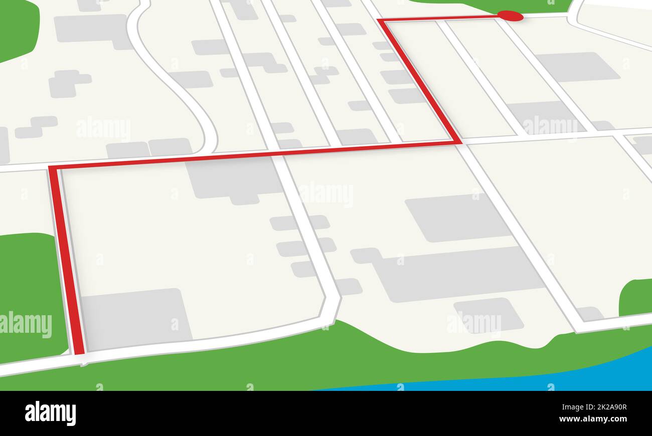 Mapping out the route. Shot of a GPS route map - ALL design on this ...