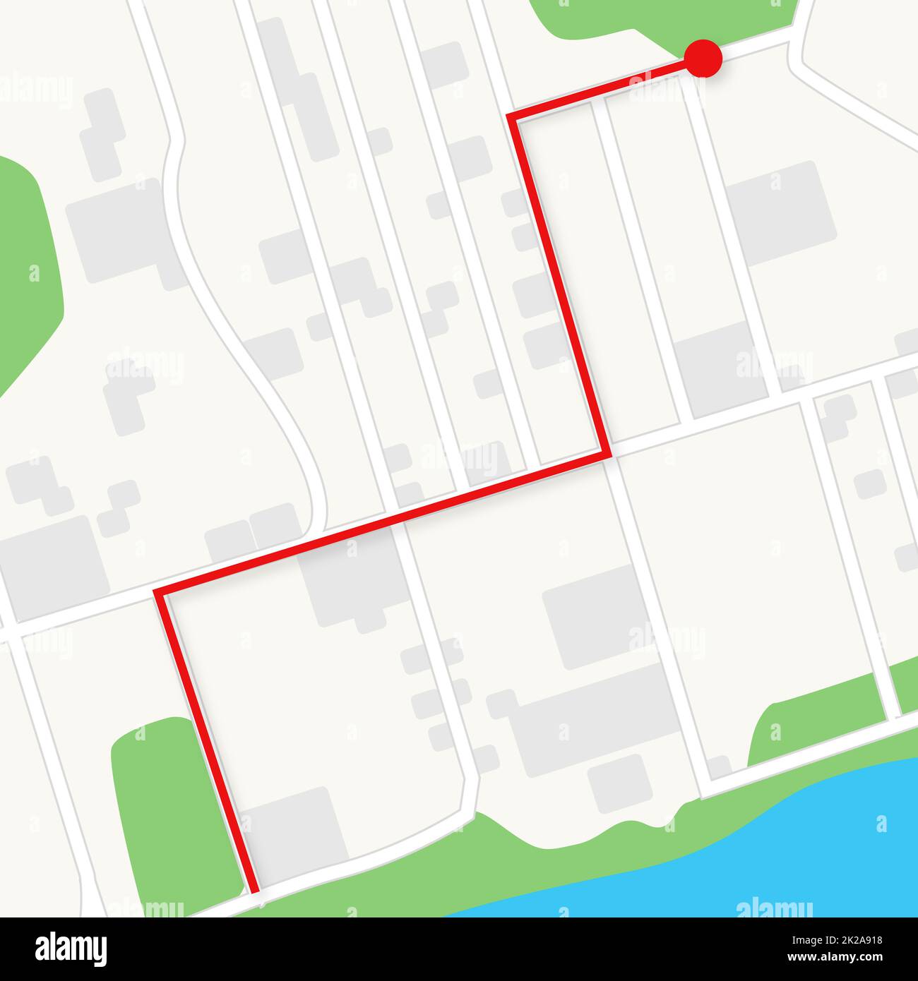Mapping out the route. Shot of a GPS route map - ALL design on this ...