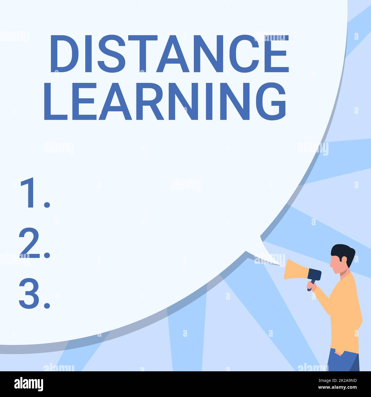 Text sign showing Distance Learning. Conceptual photo educational ...