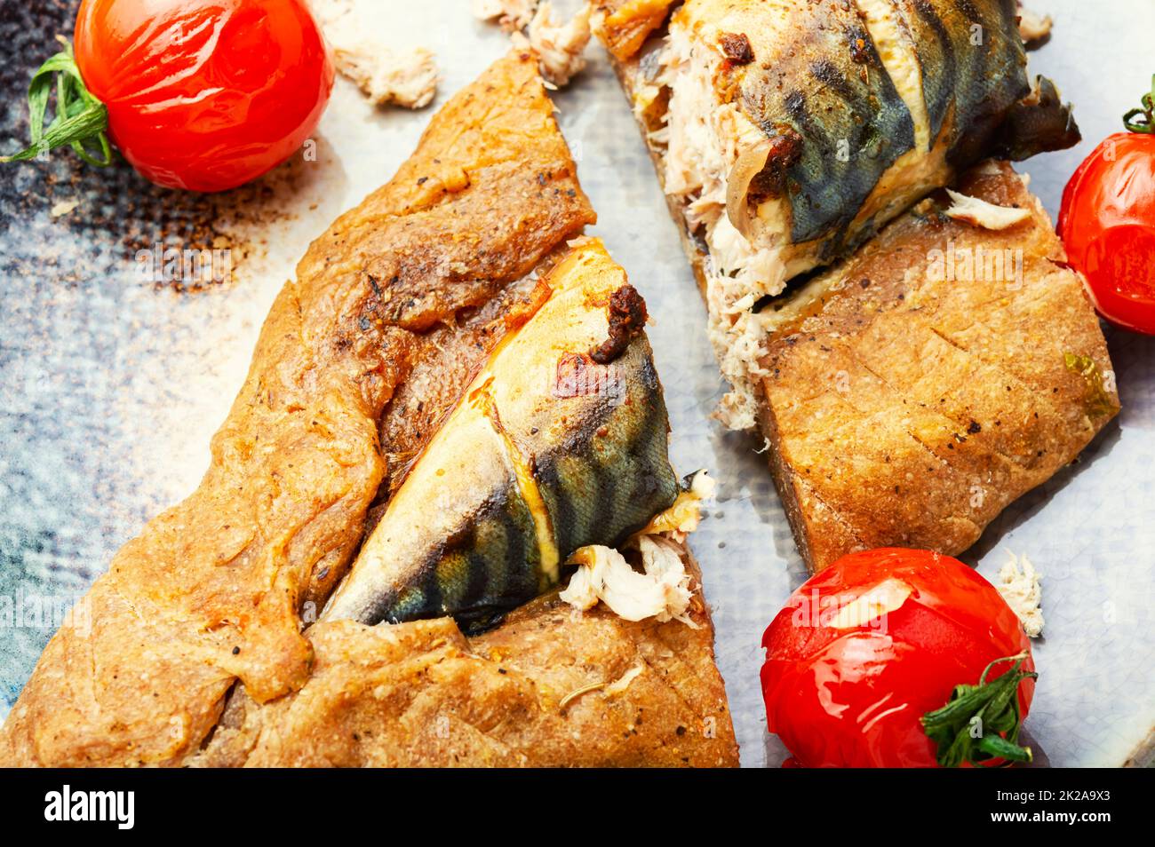 Mackerel fish fried in dough Stock Photo - Alamy