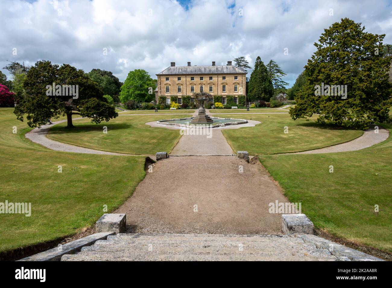 Pencarrow House and gardens, a stately home in Palladian style, in ...