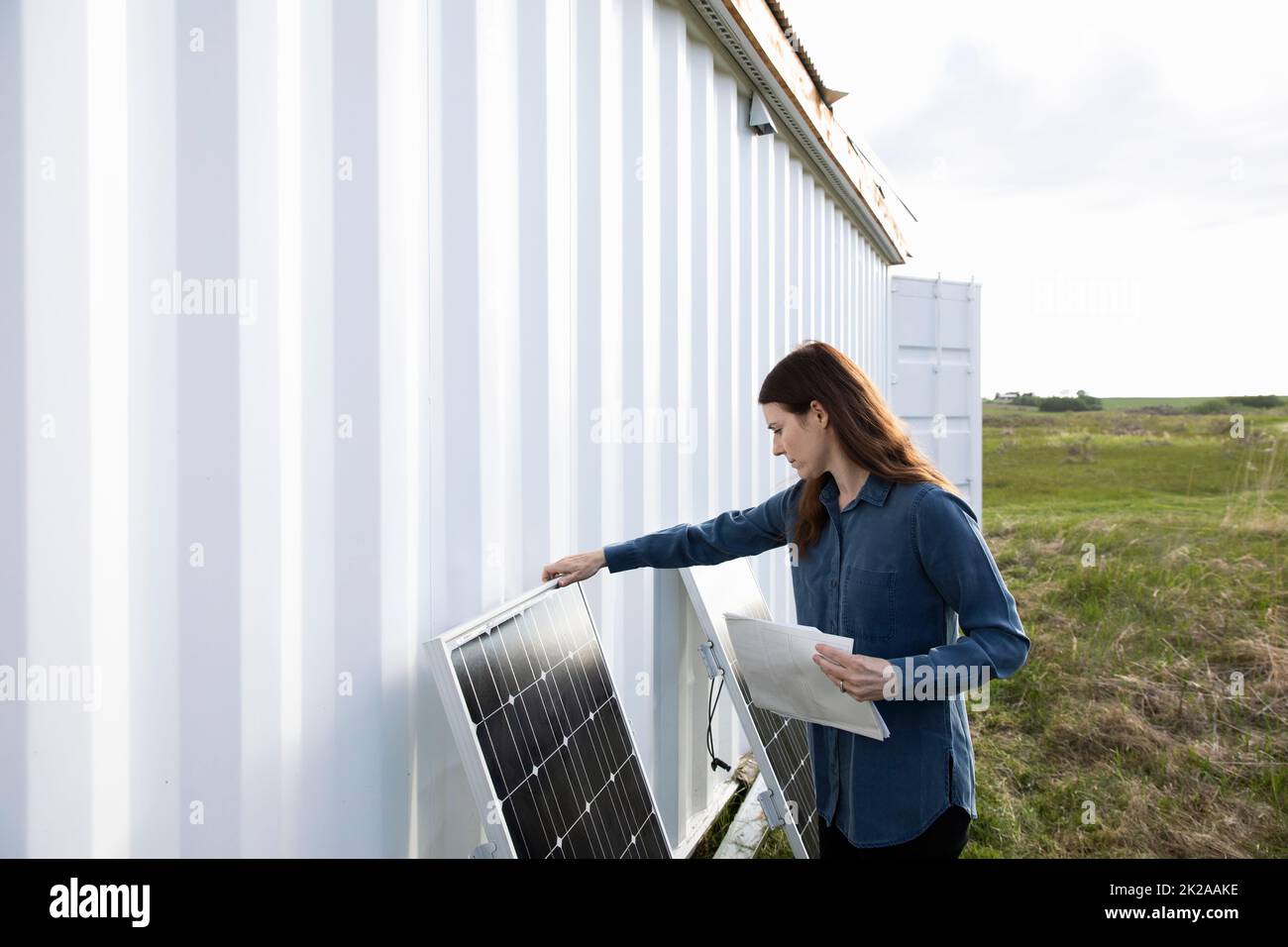 Solar woman hi-res stock photography and images - Alamy