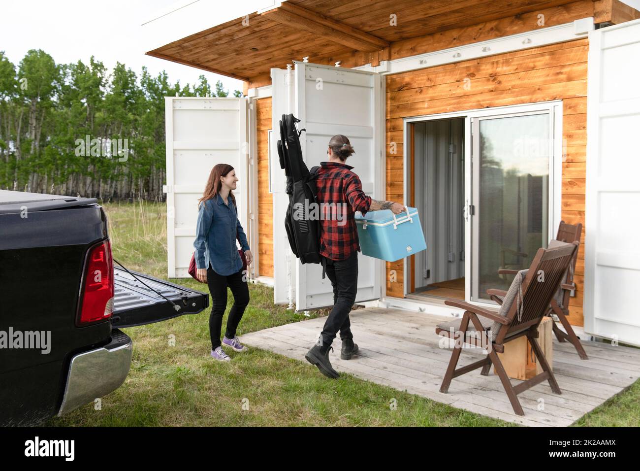 Shipping tiny container house hi-res stock photography and images - Alamy