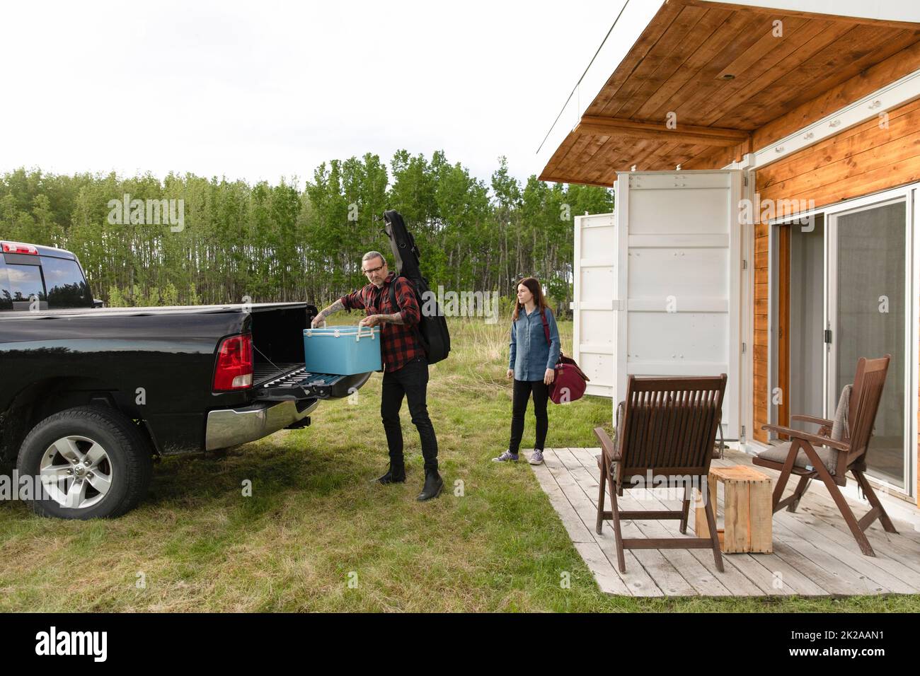 Shipping tiny container house hi-res stock photography and images - Alamy