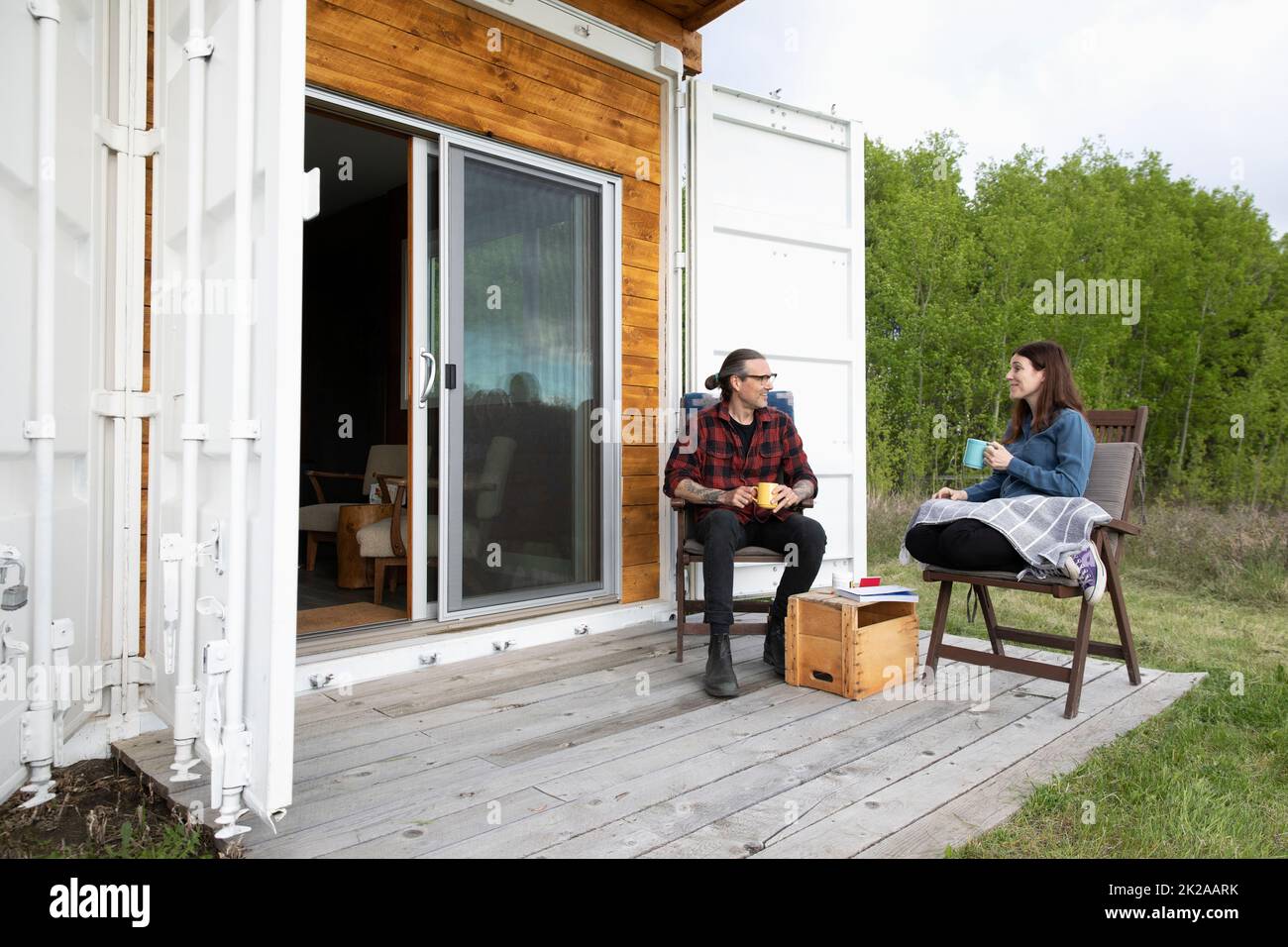 Shipping tiny container house hi-res stock photography and images - Alamy