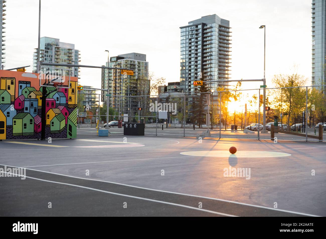 Community painting basketball court hi-res stock photography and images ...